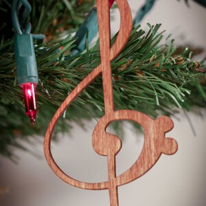 Treble Clef Music Christmas Ornament MU112 - Etsy