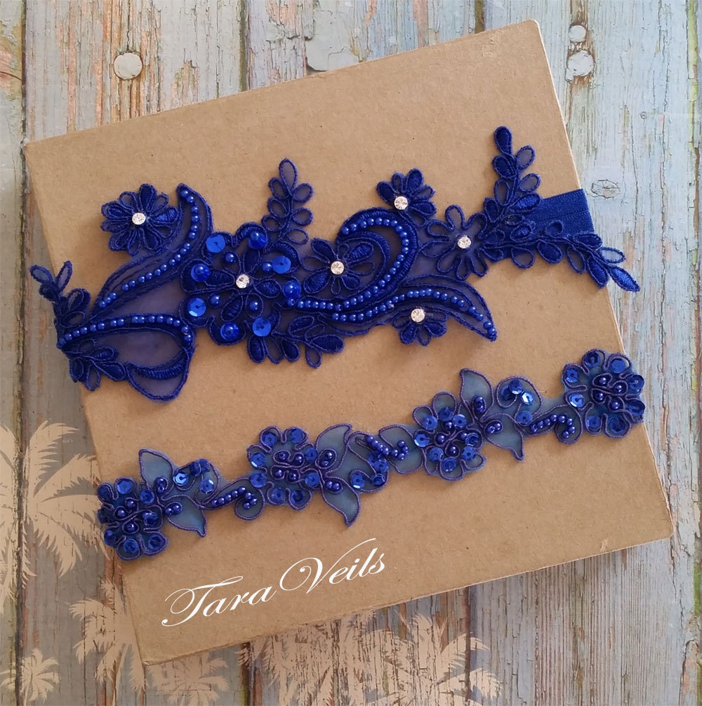 Blue garter for wedding 60 photos - Astyledwedding.com