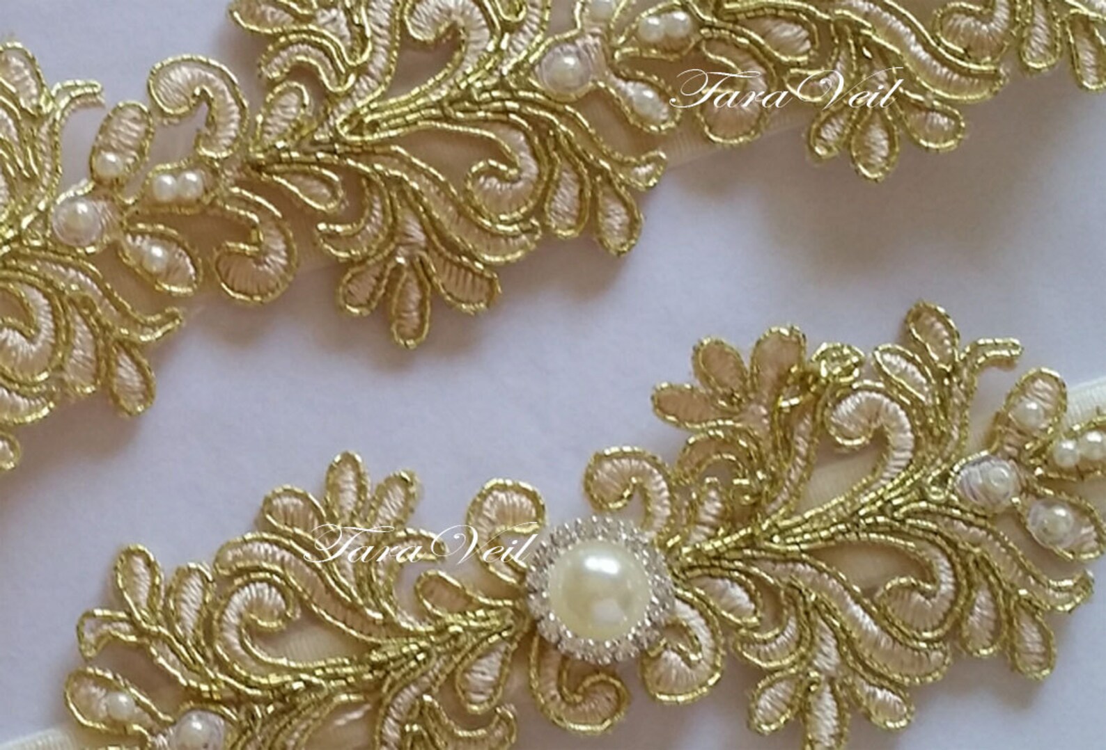 Wedding Garter/bridal Garter/gold Garter/ Rhinestone Garter/ Wedding ...
