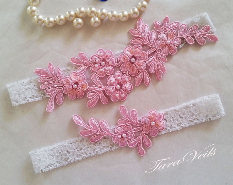 Wedding Garter,bridal Garter,pink Garter, Wedding Garters,bridal Garter ...