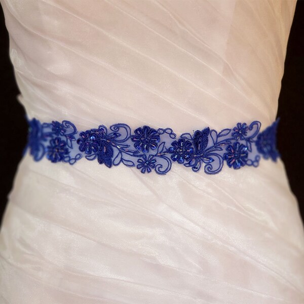 Royal Blue Sash - Etsy
