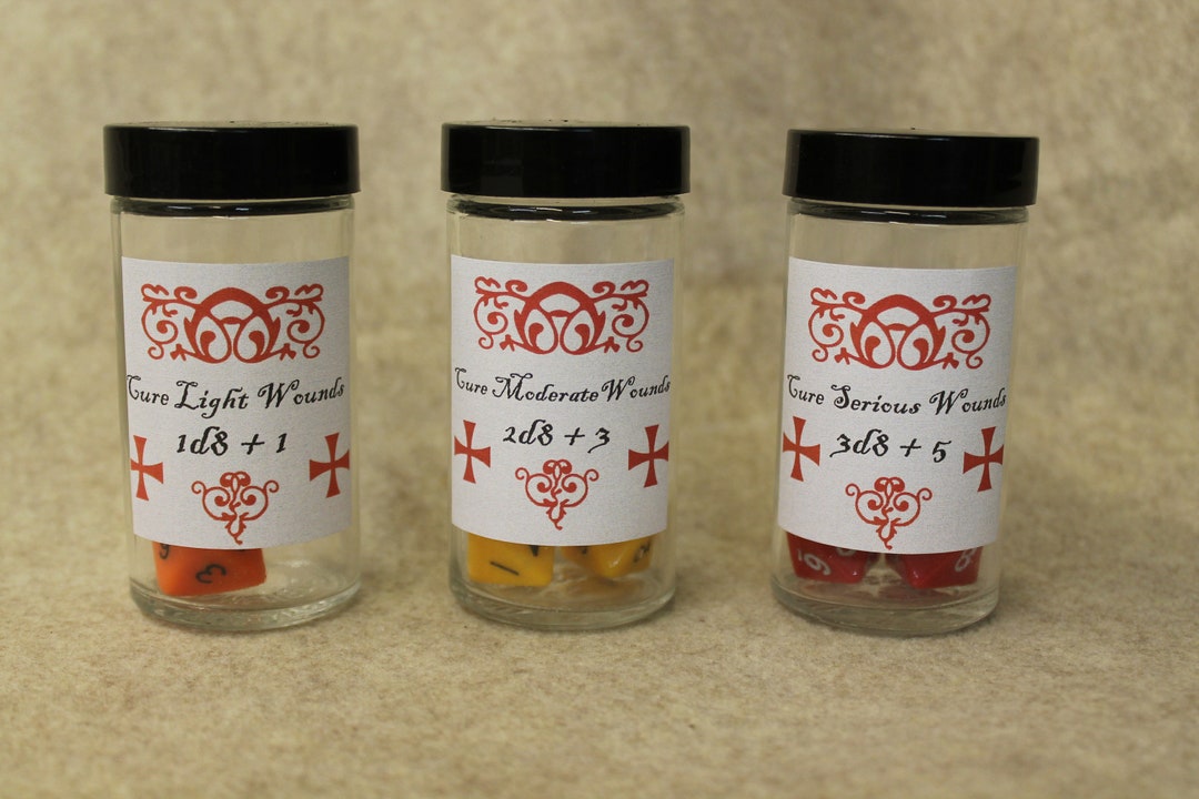 Pathfinder Healing Potion Jar Set - Etsy
