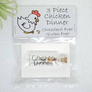 3 Piece Chicken Dinner Funny Novelty Gifts, Stocking Stuffers Party ...