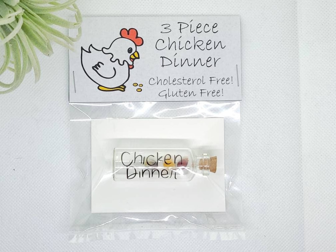3 Piece Chicken Dinner Funny Novelty Gifts, Stocking Stuffers Party ...