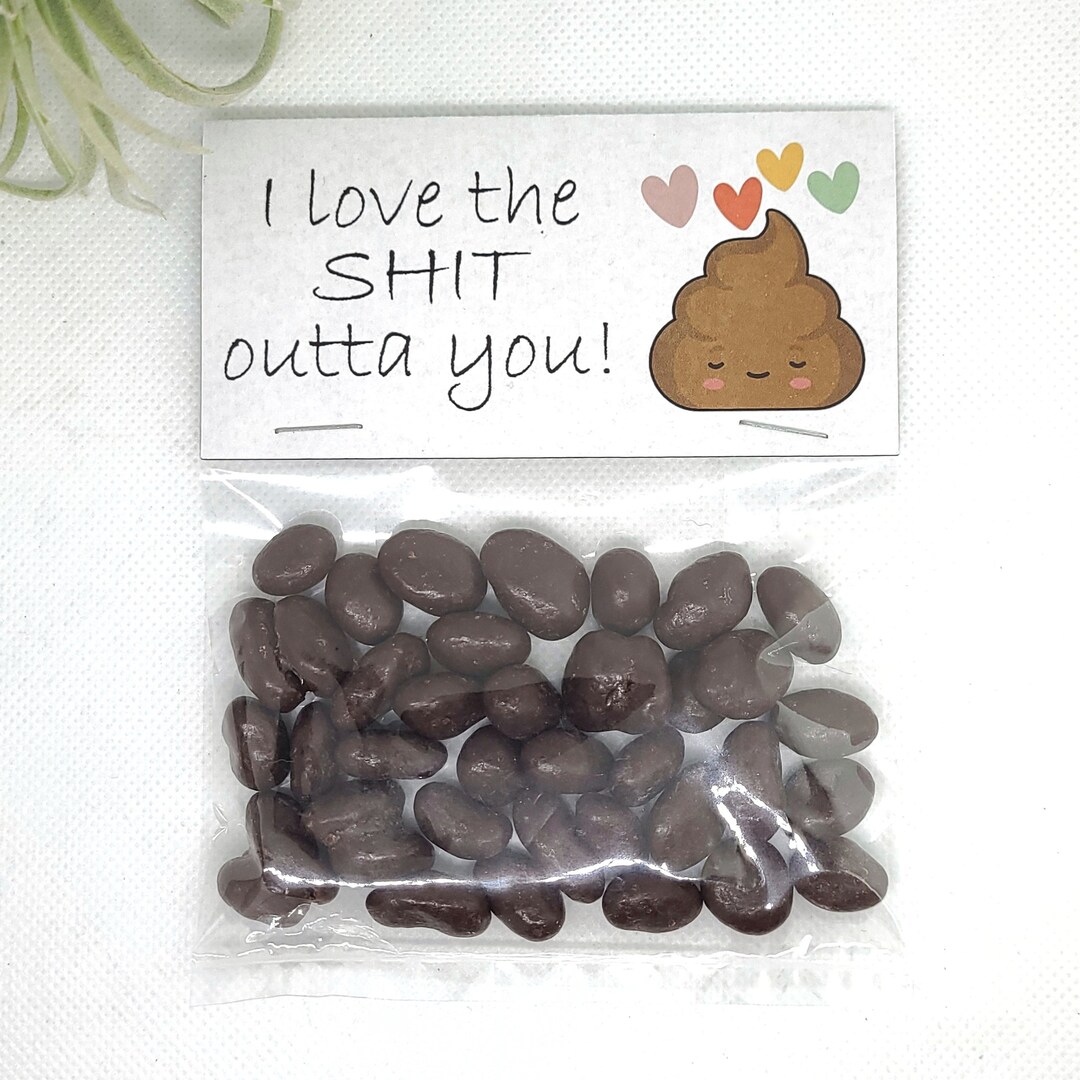 I Love the SHIT Outta You chocolate Covered Raisins Novelty - Etsy