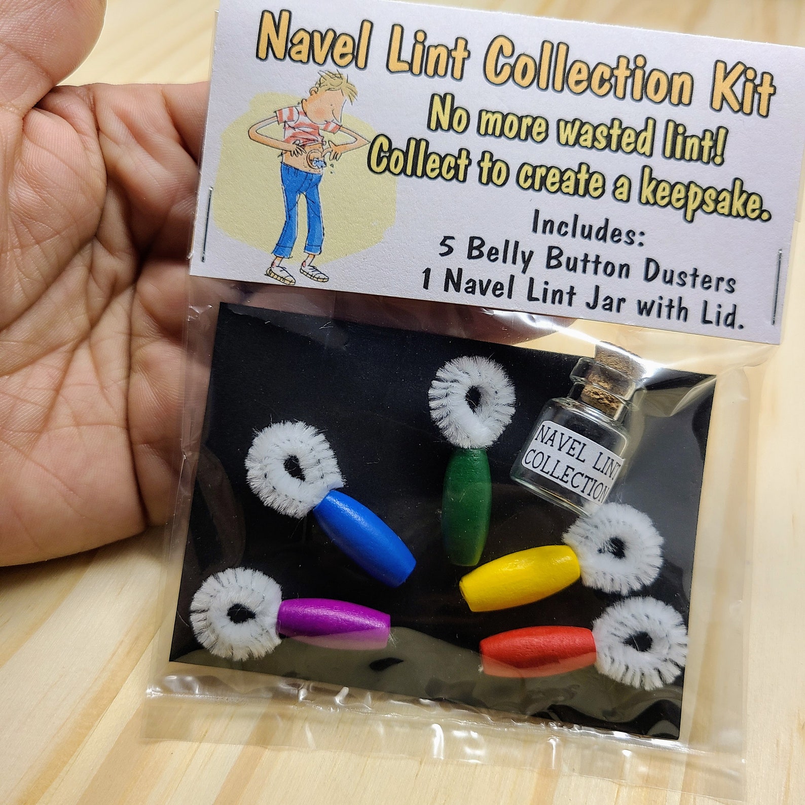 Navel Lint Collection Kit Belly Button Brushes Gag Gifts - Etsy