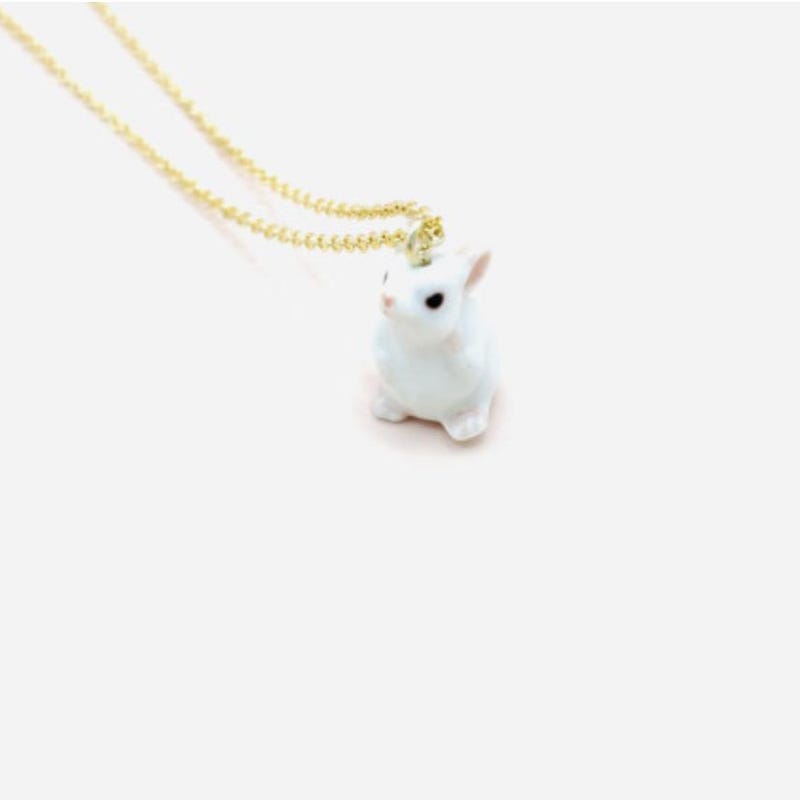Ceramic Necklace Mouse - Etsy