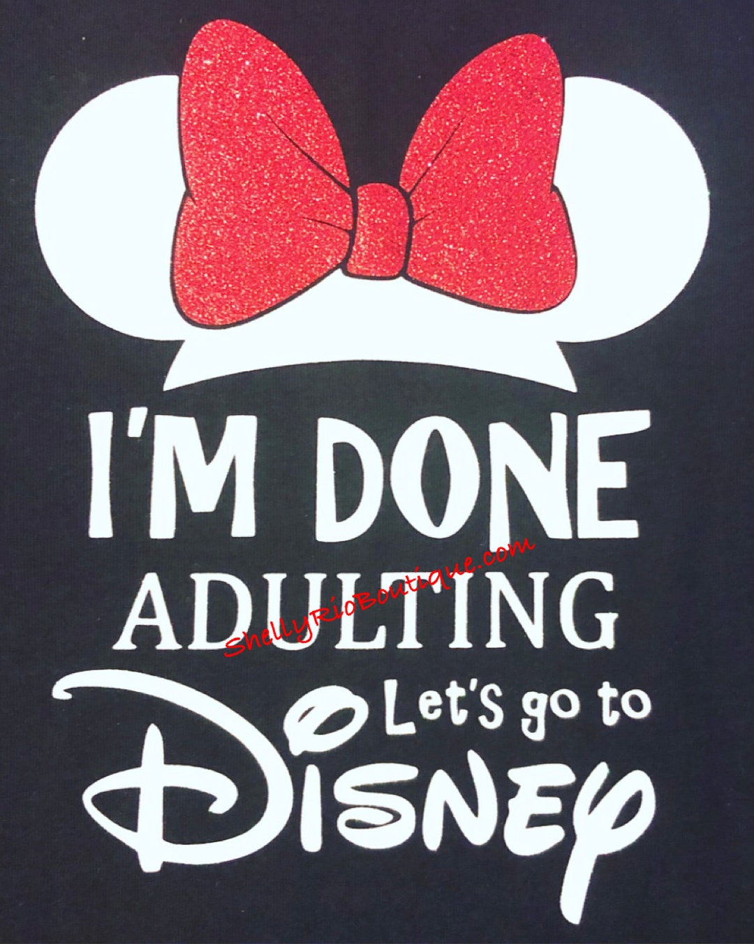 Im Done Adulting Lets Go to Disney Iron On - Etsy