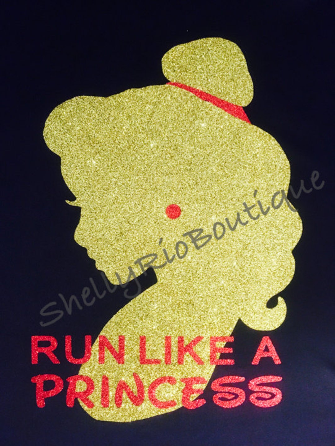 Run Like A Princess Belle Iron On - Etsy