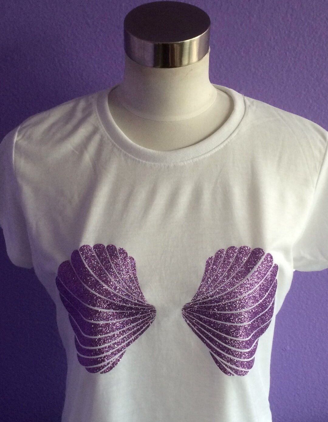 Glitter Seashells Iron On, Mermaid Seashells Shirt - Etsy