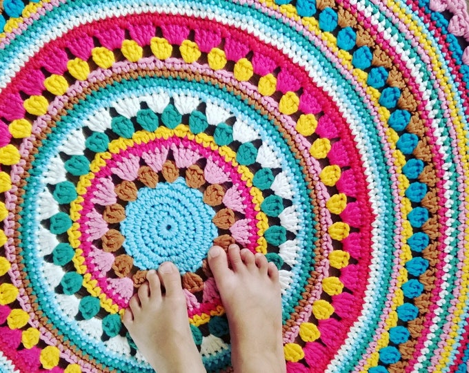 Pattern Crochet Rug - Etsy