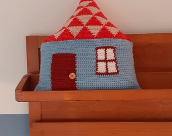 My House Cushion Pattern - Etsy