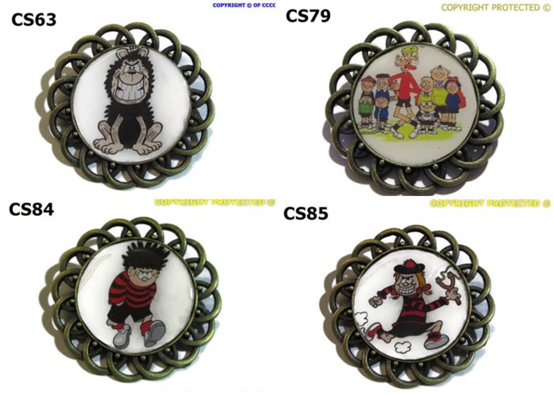Steampunk Pin Badge Brooch Cartoon From the Beano Dennis Gnasher Minnie ...