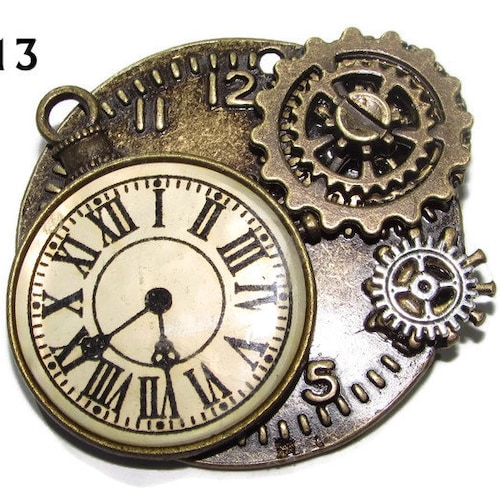 Steampunk Pin Badge Brooch Rosegold Copper Bee With Brass Cogs - Etsy