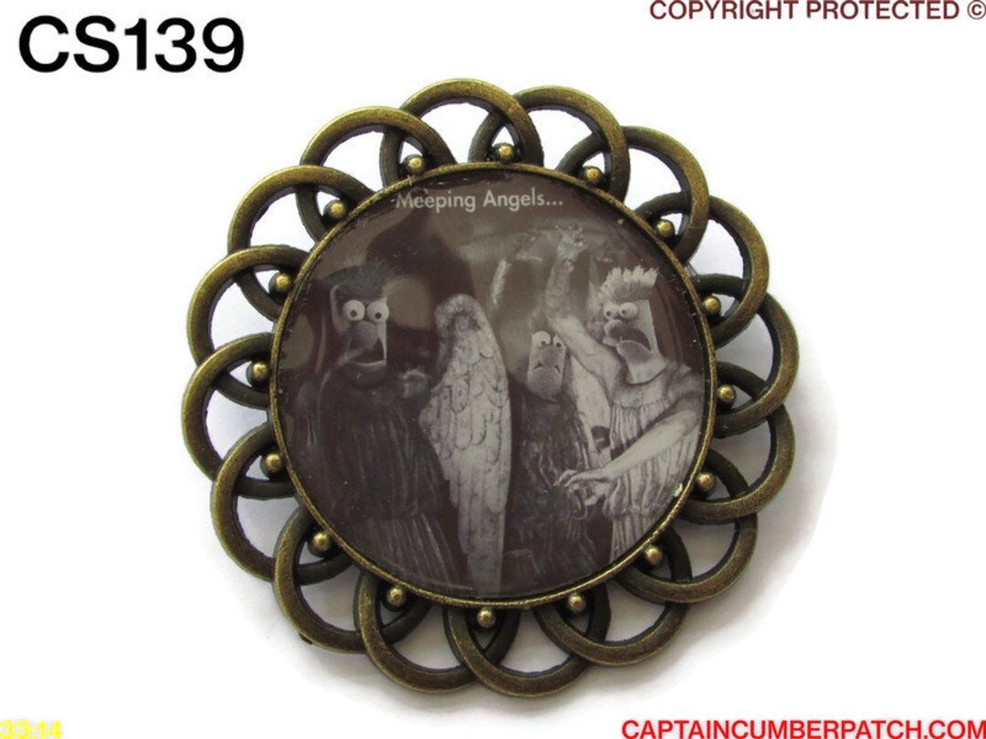 Steampunk Pin Badge Brooch Meeping Angels Muppets Doctor Who / Timelord ...