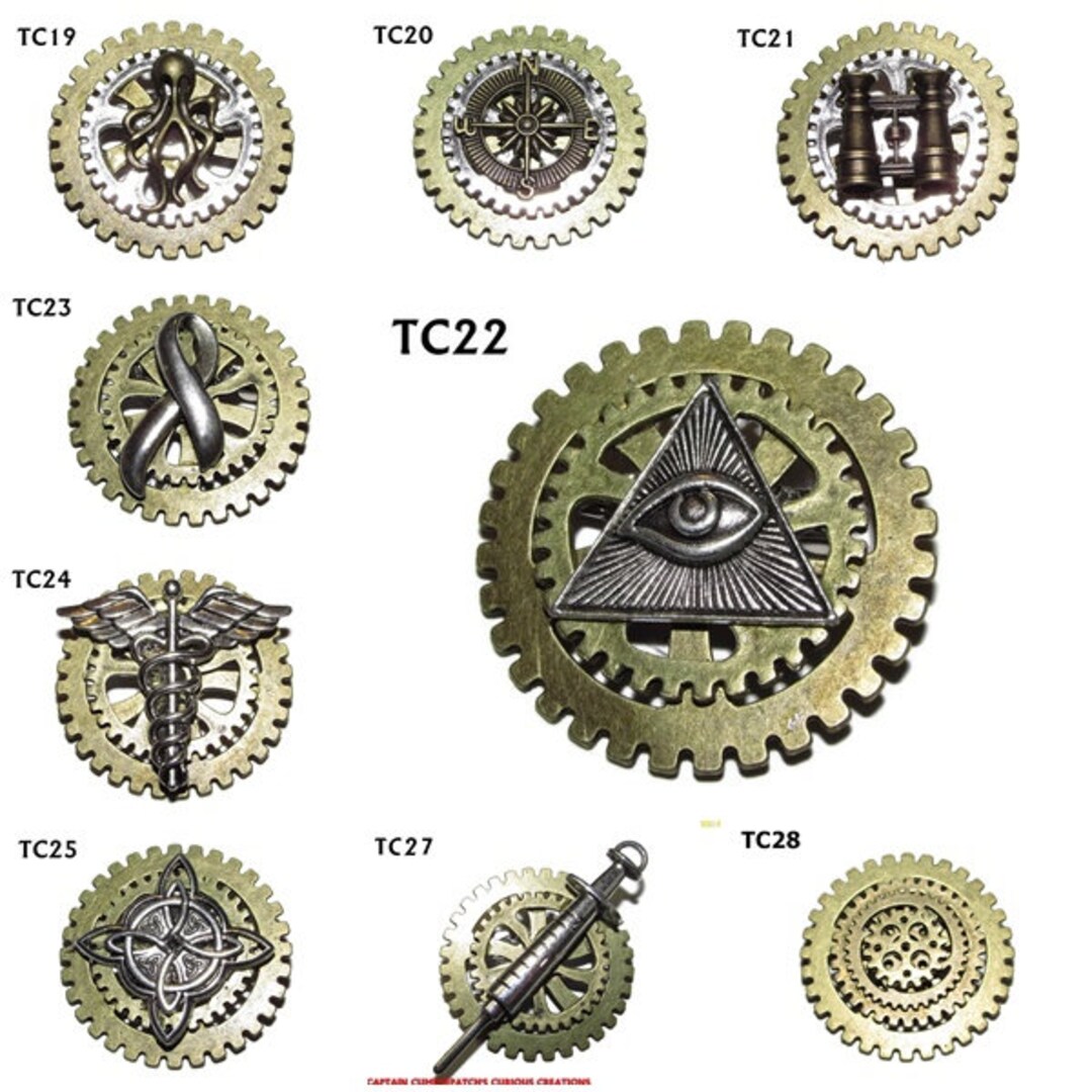 Steampunk Pin Brooch: Octopus, Compass, Illuminati, & More - Etsy