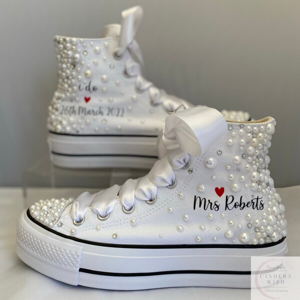 Wedding Converse - Etsy