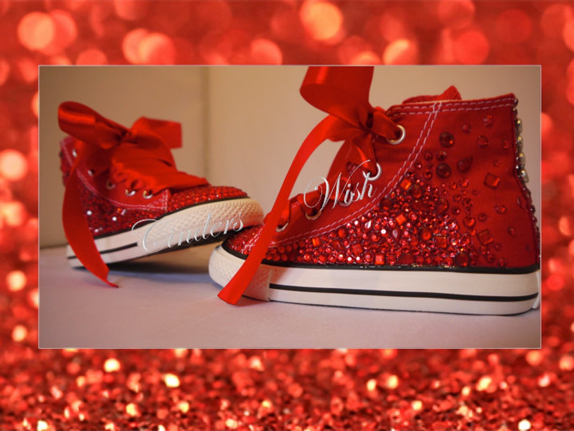Childrens Red Ruby Converse/ Wizard of Oz Shoes / Customised - Etsy