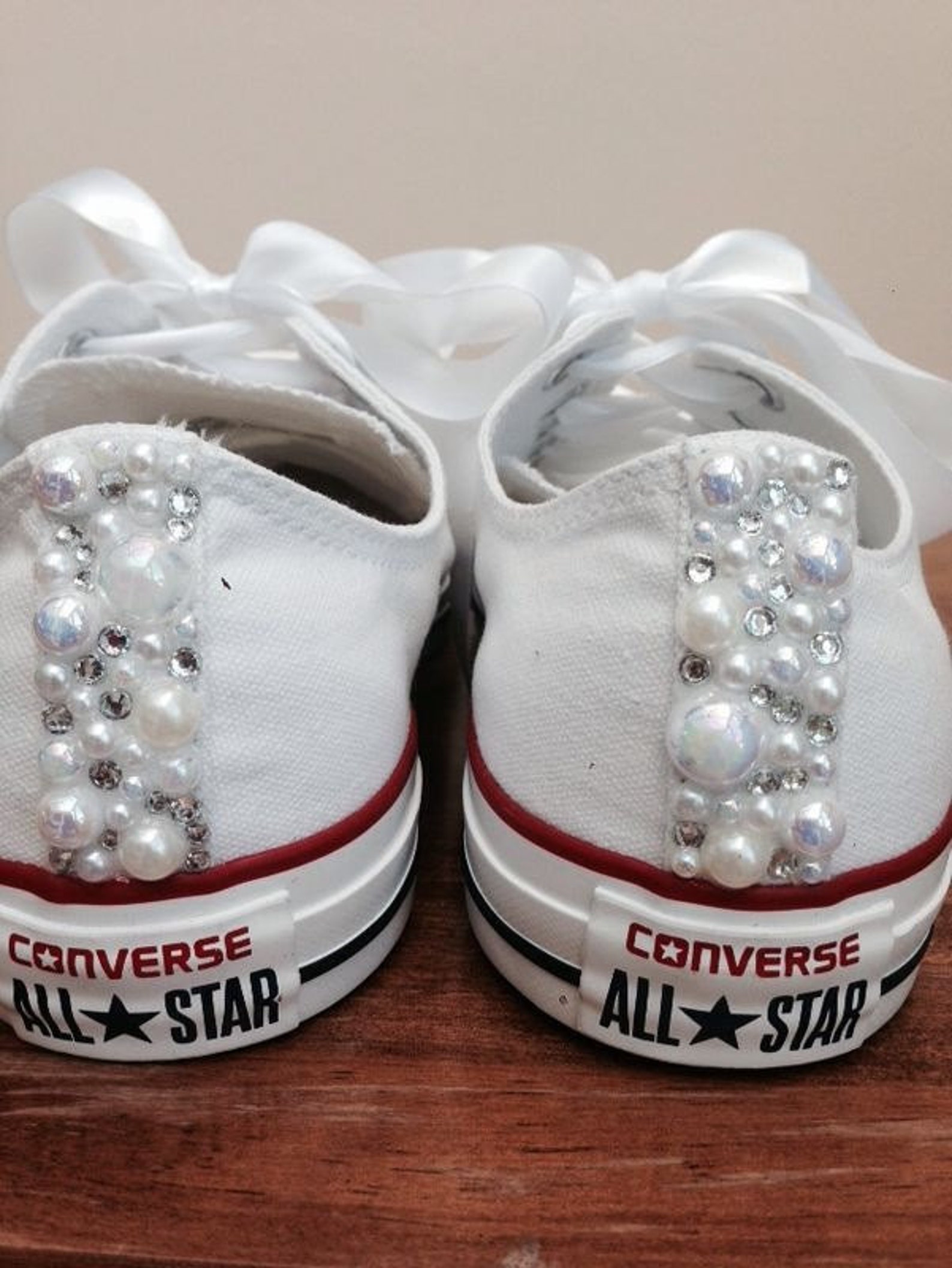 Pearl Converse / Bridal Converse / Wedding Converse/ Bride - Etsy UK