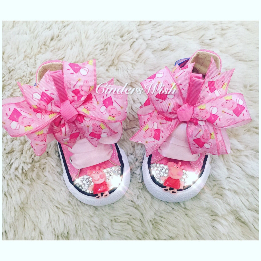Peppa Pig Swarovski Converse: Pink Bling Infant Shoes - Etsy