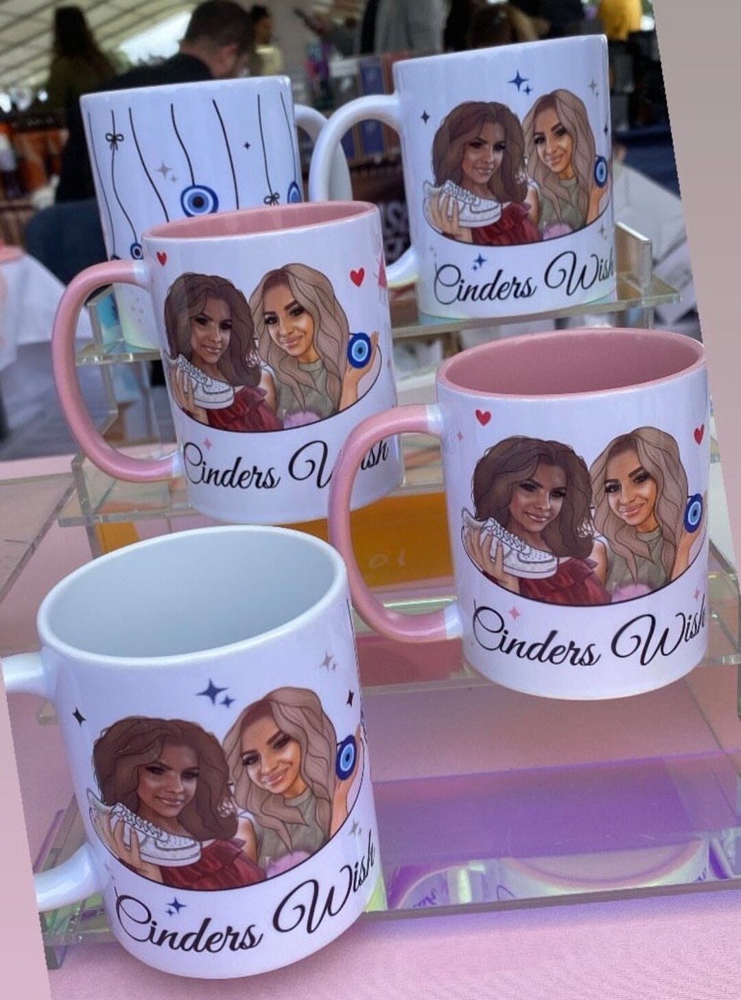 Cinders Wish Official Branded Evil Eye Mug / Coffee Cup / Tea Mug / Turkish Nazar Mug / Good ...