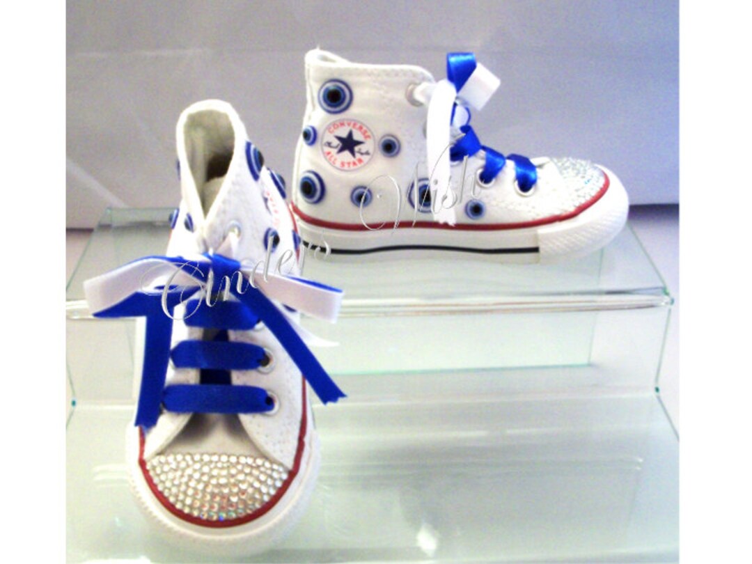 Evil eye Converse / Amuleto de buena suerte / Converse personalizado ...