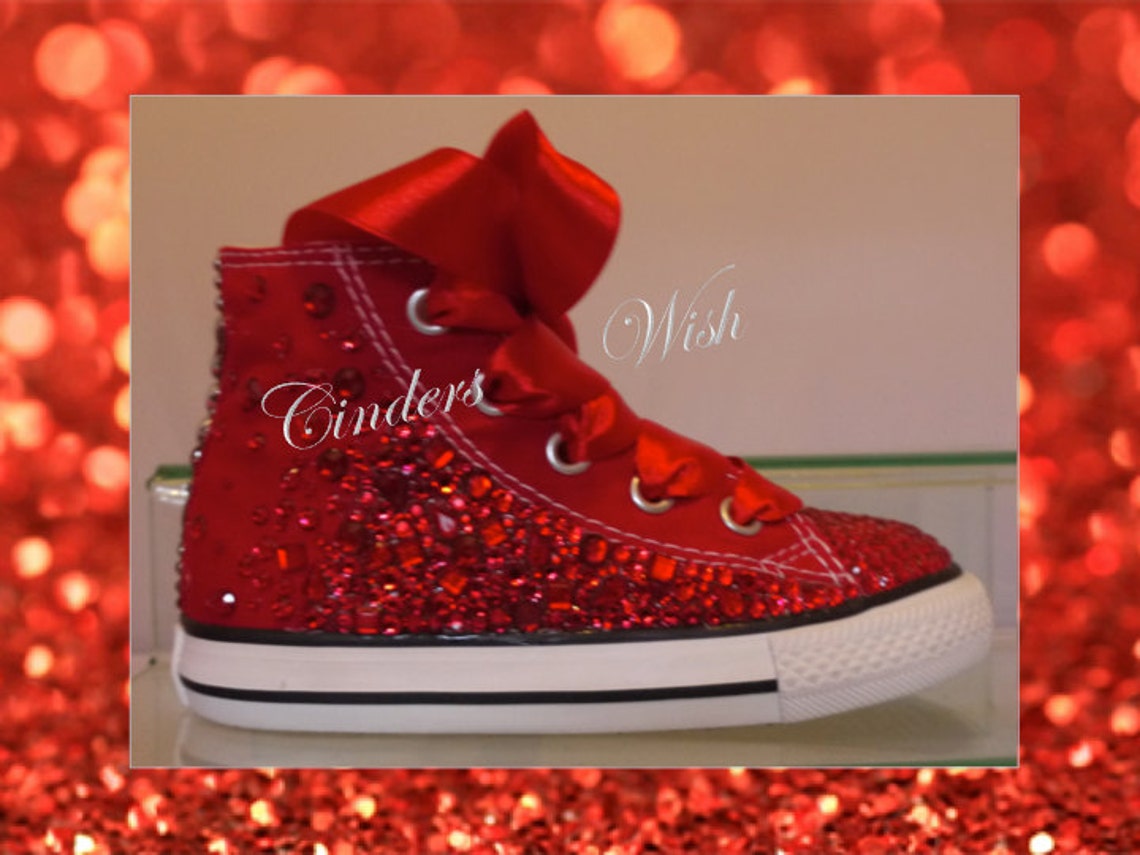 Childrens Red Ruby Converse/ Wizard of Oz Shoes / Customised - Etsy