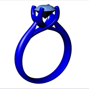 Engagement 3D CAD Ring CA4 - Etsy