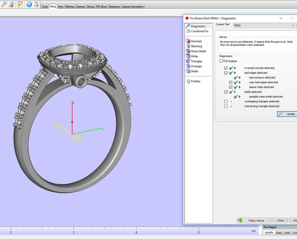 3D CAD Engagement Ring Jewelry Design Can Download STL File Format CC3 ...