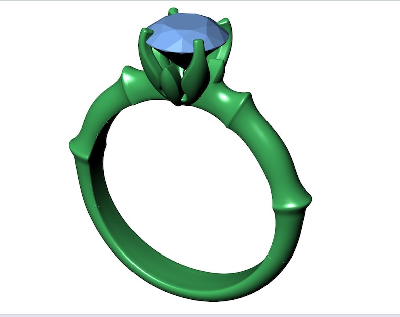 Engagement and Wedding Ring 3D CAD Design CA2 - Etsy