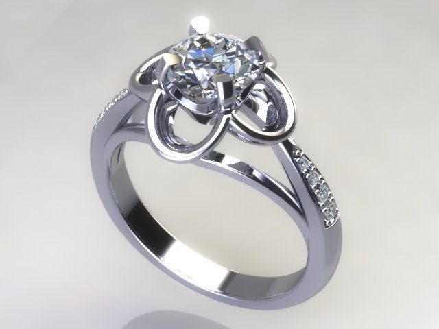 3D CAD Engagement Ring Jewelry Design Can Download STL File Format CC11 ...