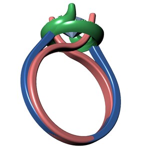 3D CAD Twisted Halo Engagement Ring Jewelry Design Can Download STL ...