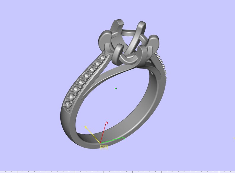 3D CAD Engagement Ring Jewelry Design Can Download STL File - Etsy