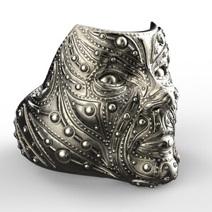 Face-of Steel Men Ring 3D Printed Design-ggcp-418 - Etsy