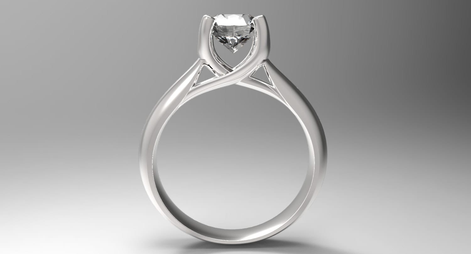 Engagement 3D CAD Ring CA4 - Etsy