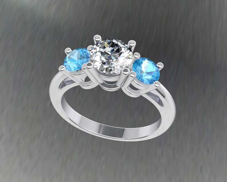 Solitaire Triology 3D CAD STL File Format Ring JCL1 - Etsy