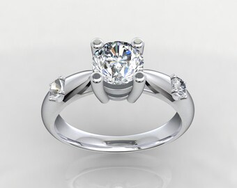 Solitaire Ring Stl - Etsy