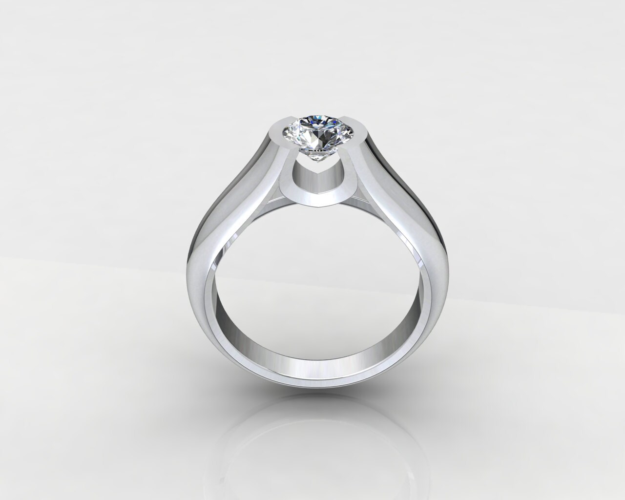 Solitaire 3D CAD STL File Format Ring JCL1-4-6-14-2 - Etsy