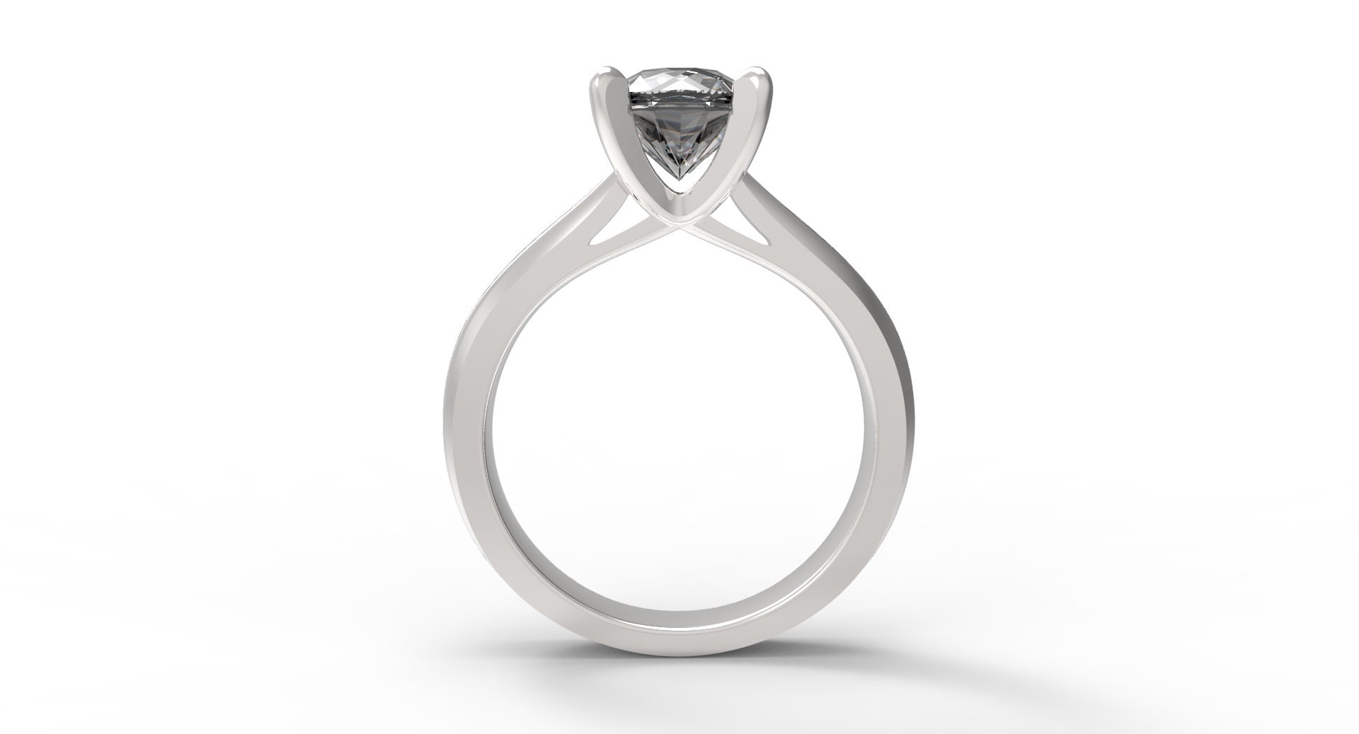 3D Engagement Ring Design STL CAD File Download Able Model CA5 - Etsy
