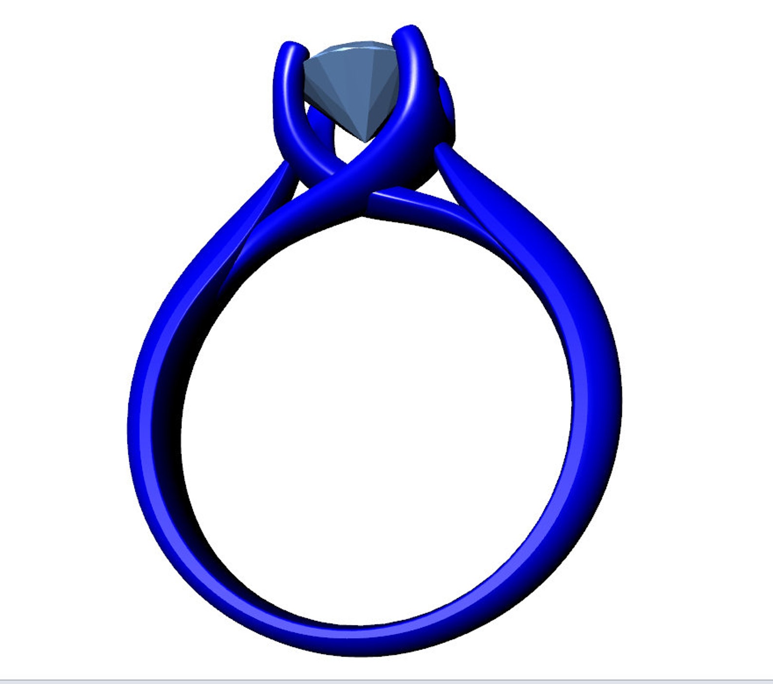 Engagement 3D CAD Ring CA4 - Etsy