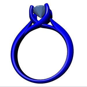 Engagement 3D CAD Ring CA4 - Etsy