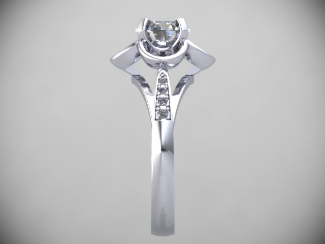 3D CAD Engagement Ring Jewelry Design Can Download STL File Format CC11 ...