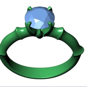 Engagement and Wedding Ring 3D CAD Design CA2 - Etsy