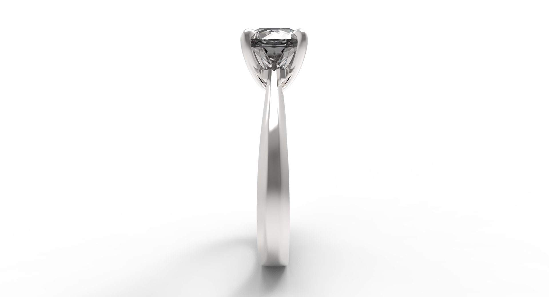 3D Engagement Ring Design STL CAD File Download Able Model CA5 - Etsy