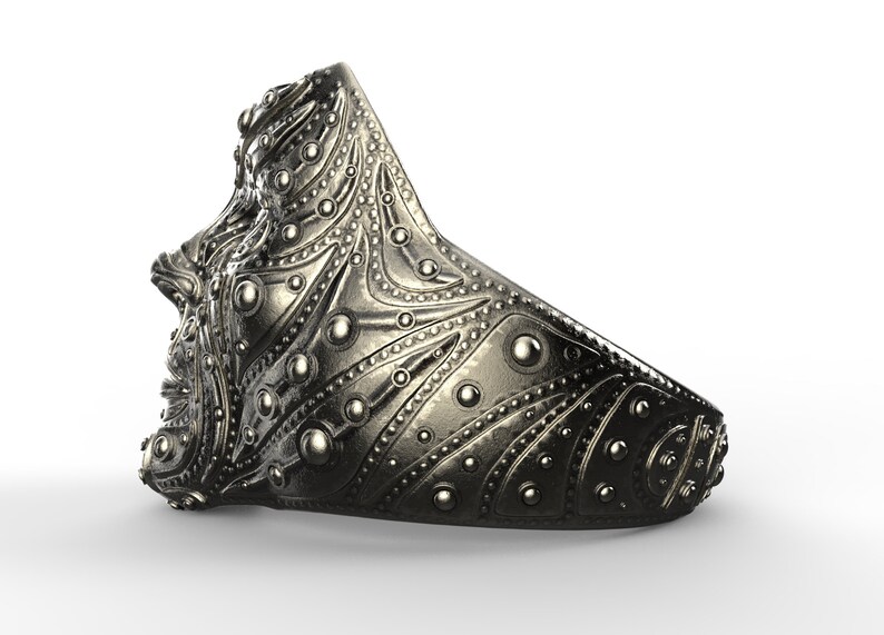 Face-of Steel Men Ring 3D Printed Design-ggcp-418 - Etsy