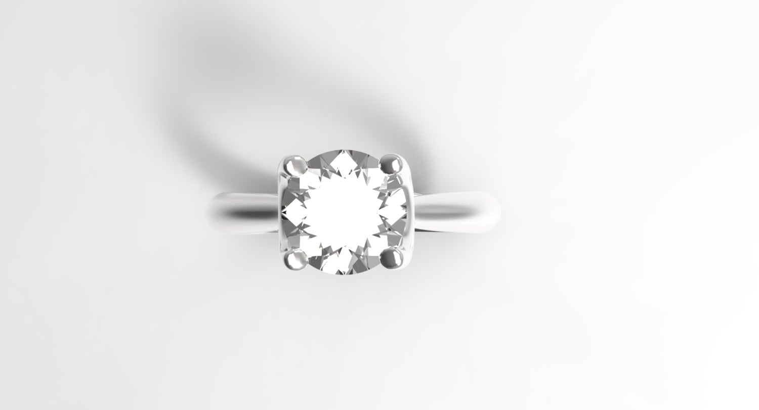 Engagement 3D CAD Ring CA4 - Etsy