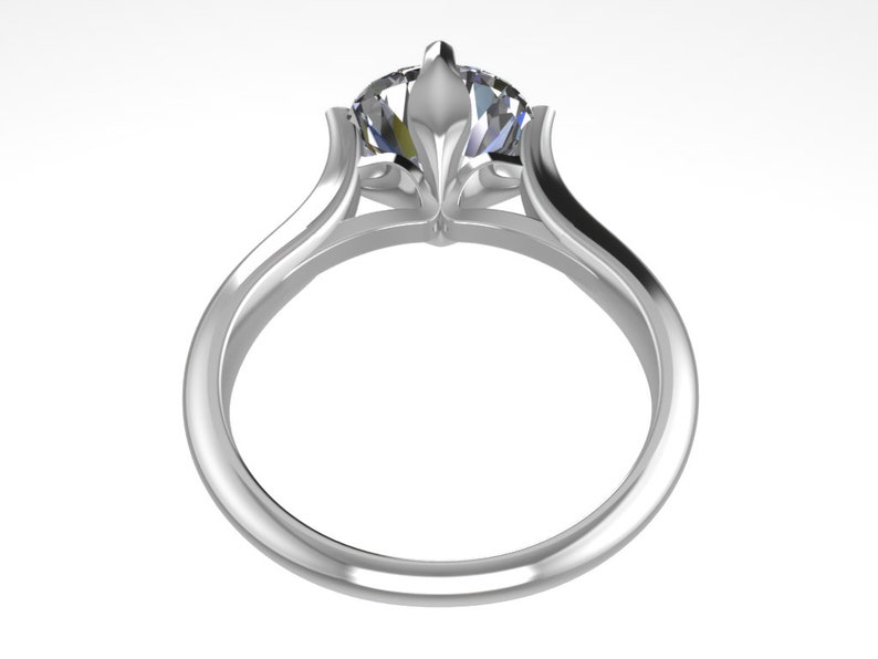 Solitaire Diamond 3D CAD STL File Format Ring CC48 - Etsy