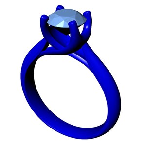 Engagement 3D CAD Ring CA4 - Etsy