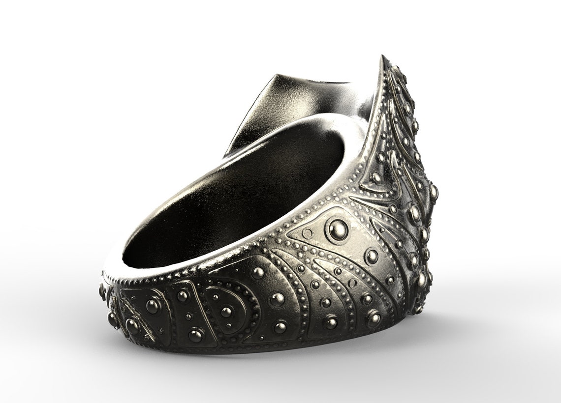 Face-of Steel Men Ring 3D Printed Design-ggcp-418 - Etsy