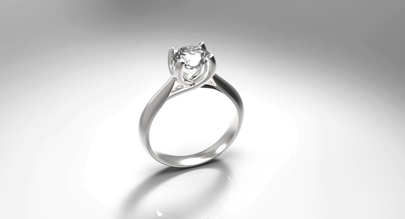 Engagement 3D CAD Ring CA4 - Etsy